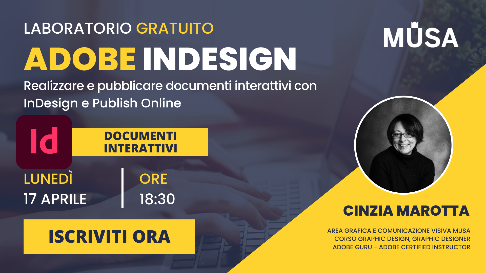 Webinar Gratuito: InDesign Adobe | Laboratorio per Realizzare e ...