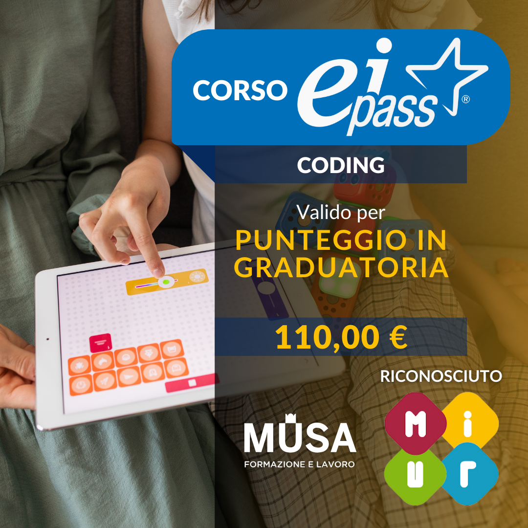Corso Eipass Coding Primaria | Lezioni + Certificazione Online | Musa Formazione